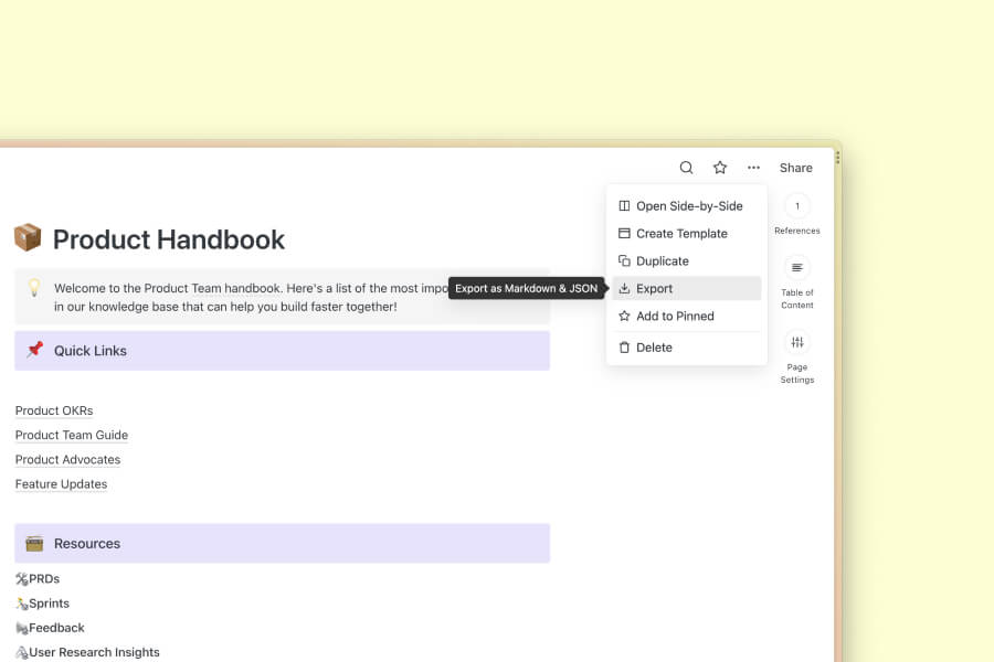 Exporting | Saga Guides