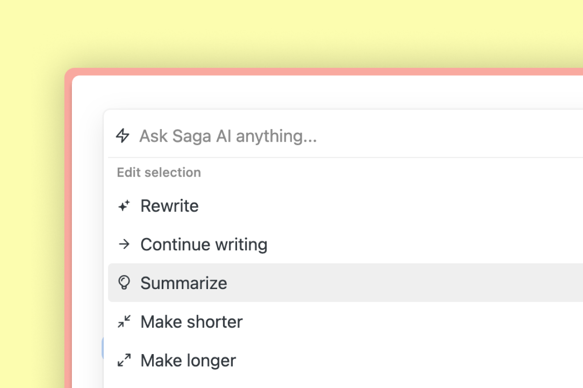 Saga AI Use Cases | Saga Guides